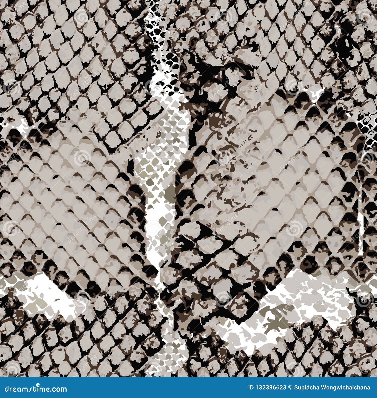 Brown Gray Snake Skin Pattern Stock Vector - Illustration of seamless ...