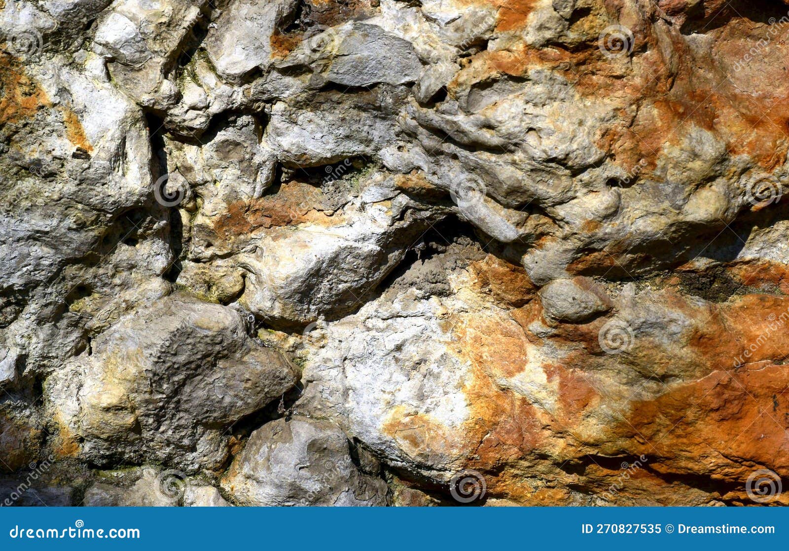 Brown and Gray Stone Detail with Rustic Rough Layered Split Surface and ...