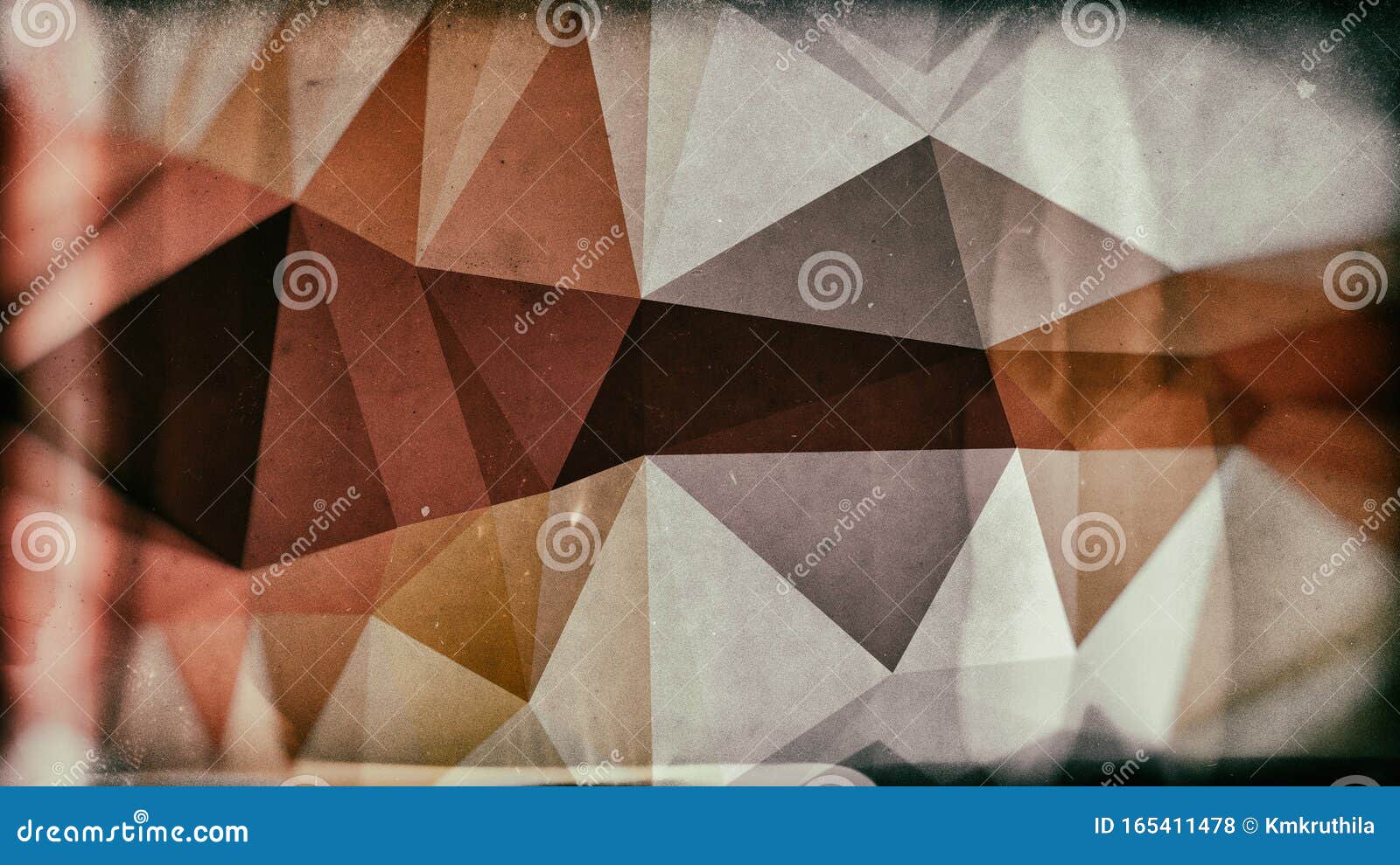 Brown and Grey Distressed Polygon Pattern Background Image Stock Photo ...