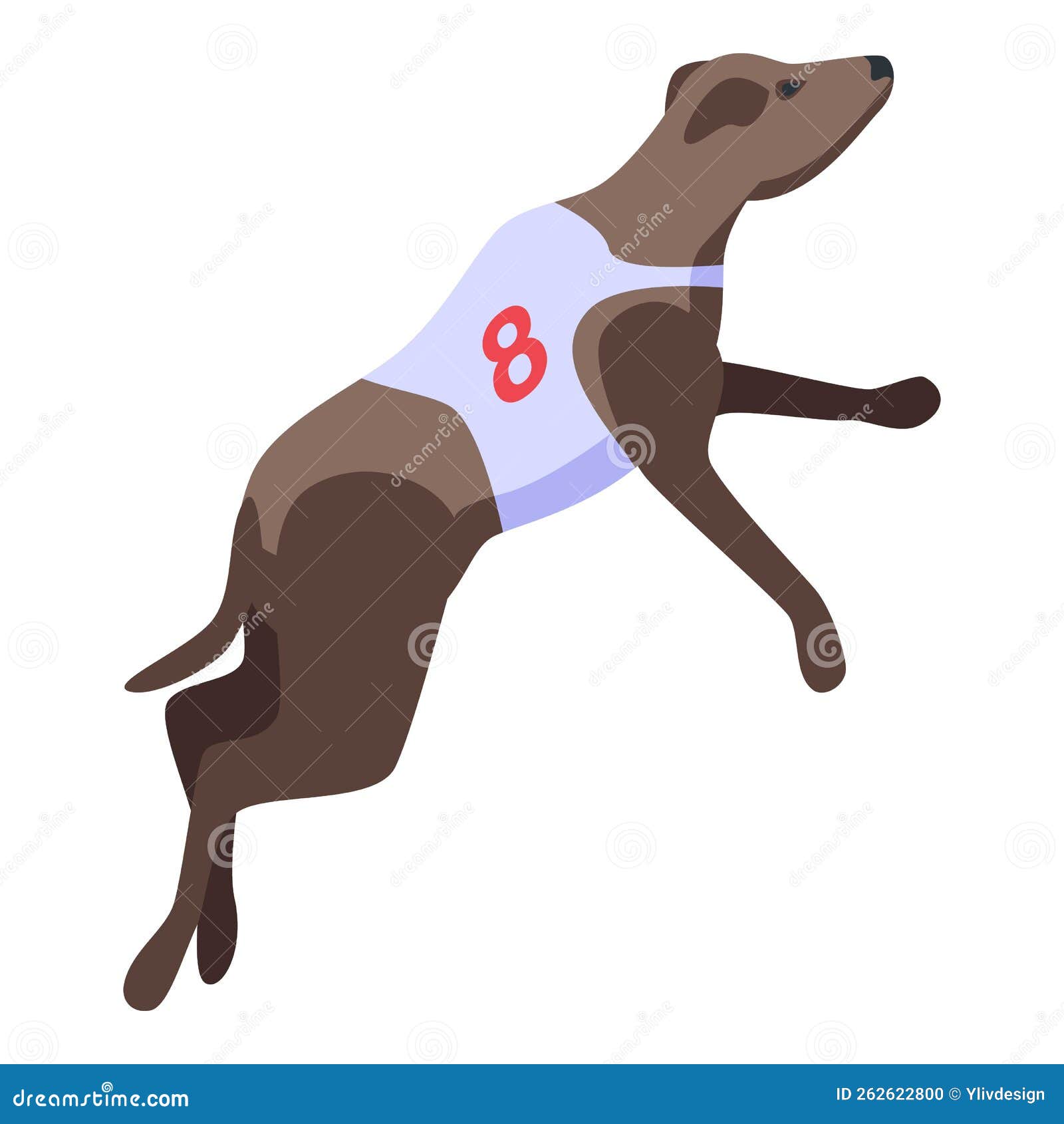 Brown Greyhound Icon Isometric Vector. Animal Pet Stock Vector ...