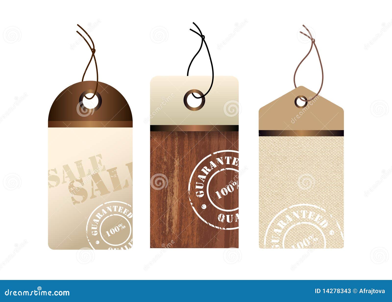 Brown grunge labels stock vector. Illustration of store - 14278343