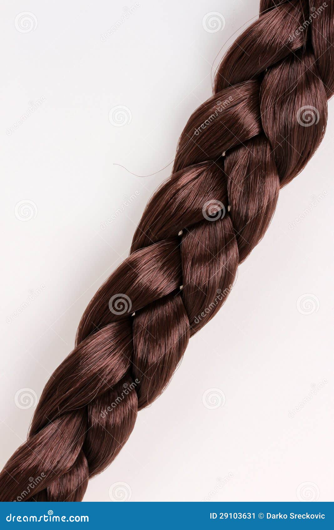 Brown hair braid stock image. Image of traditional, dark - 29103631