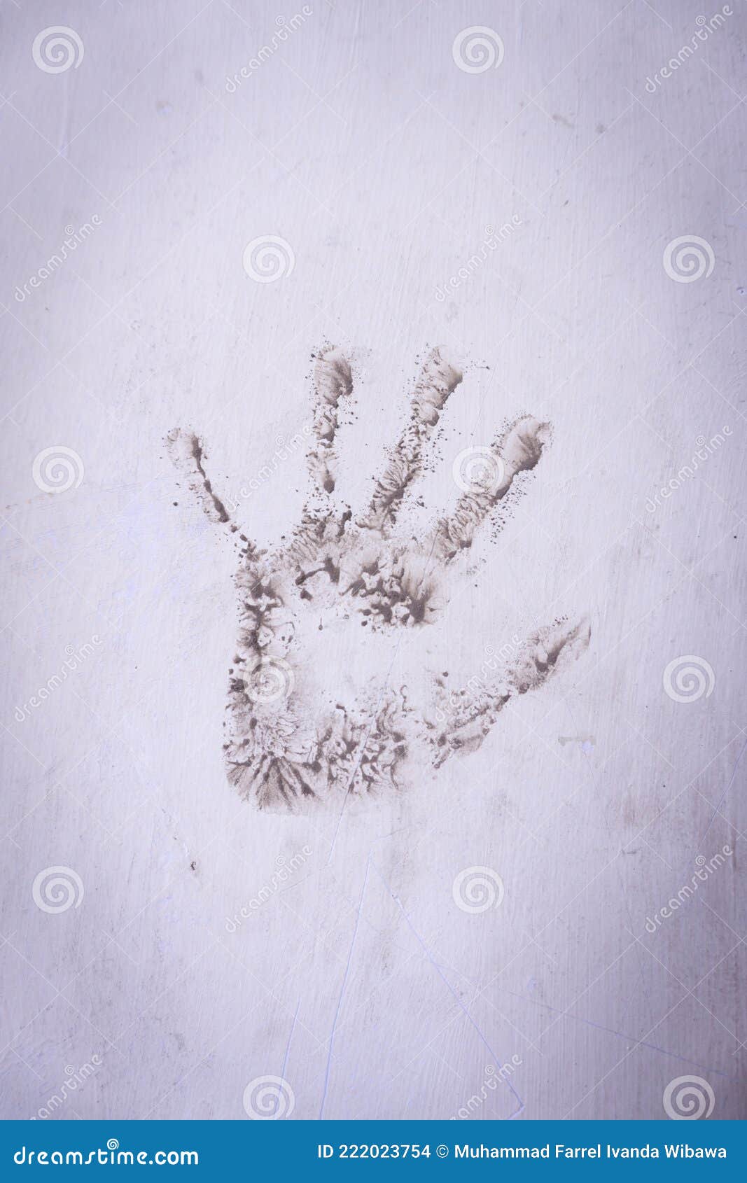 Brown Handprint On White Stock Photo | CartoonDealer.com #94545150