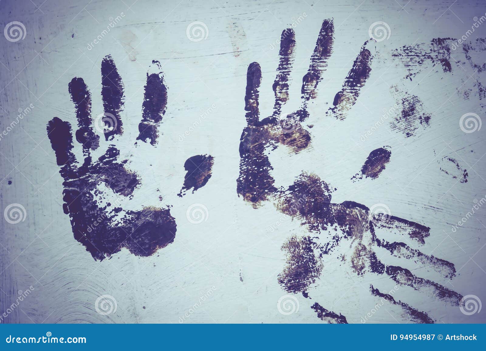 Brown Handprint On White Stock Photo | CartoonDealer.com #94545150