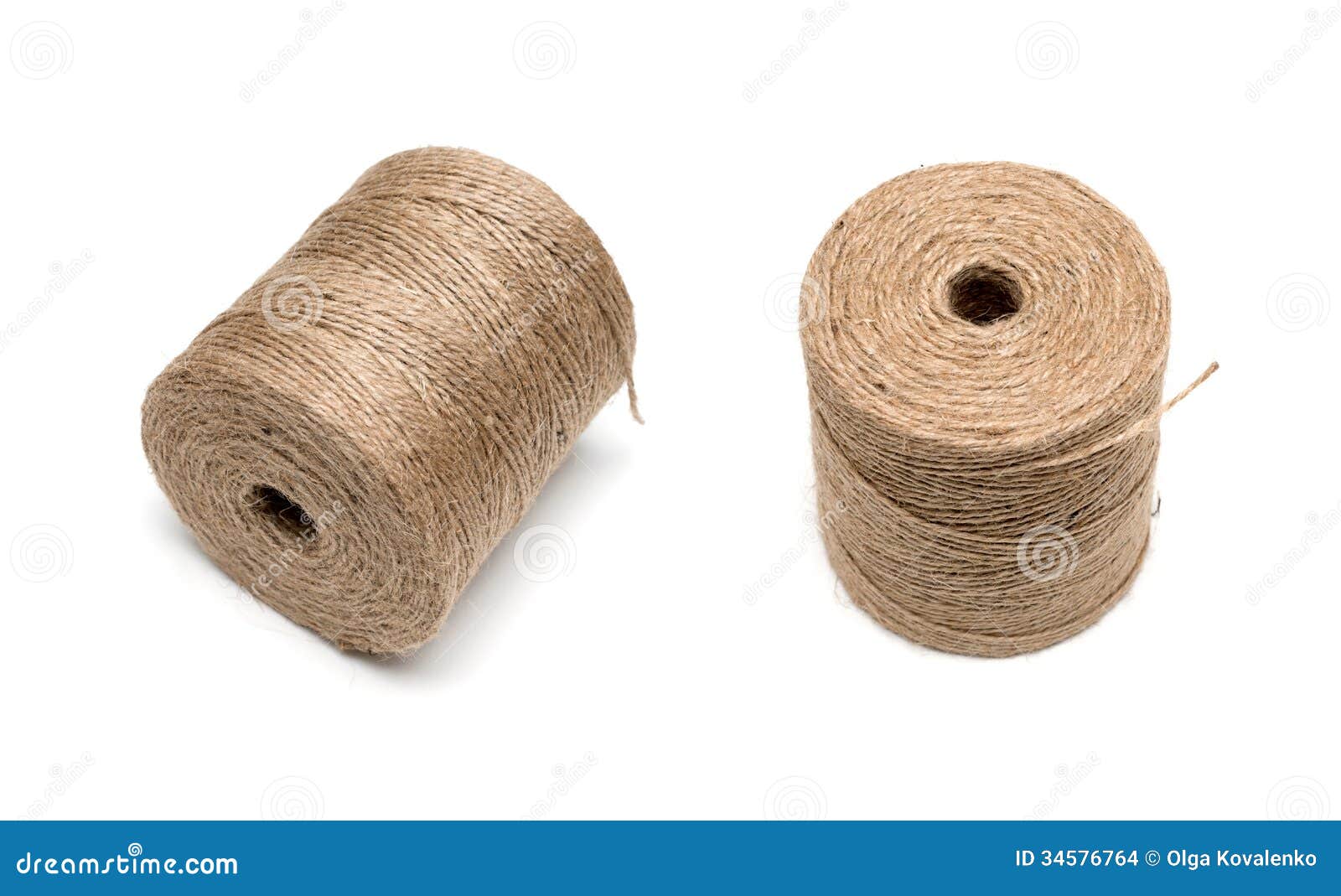 Brown hemp rope roll stock photo. Image of nature, natural - 34576764