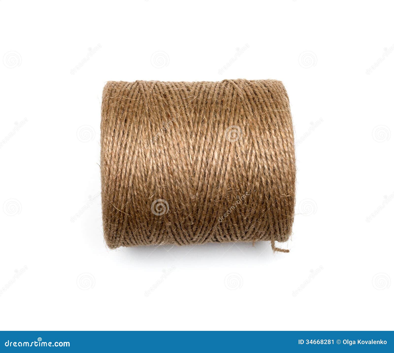 Brown hemp rope roll stock image. Image of road, direction - 34668281