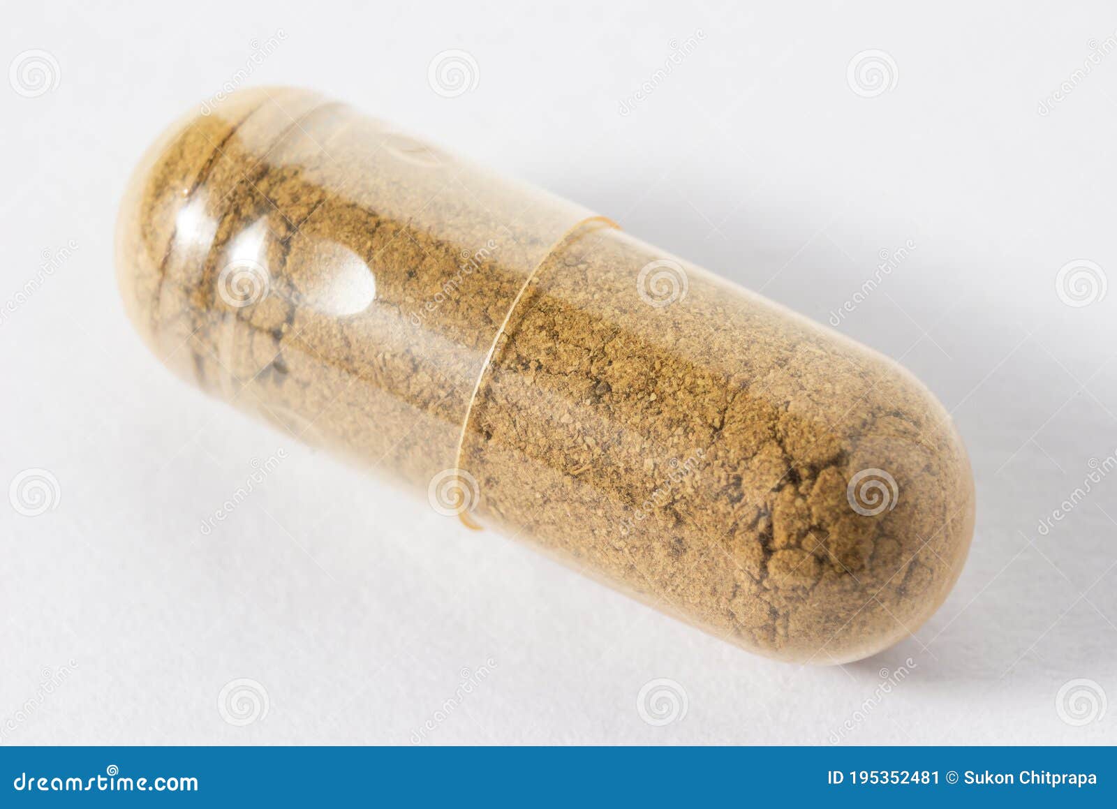 Brown Herbal Medicine Capsule Stock Image - Image of nature, chemical ...
