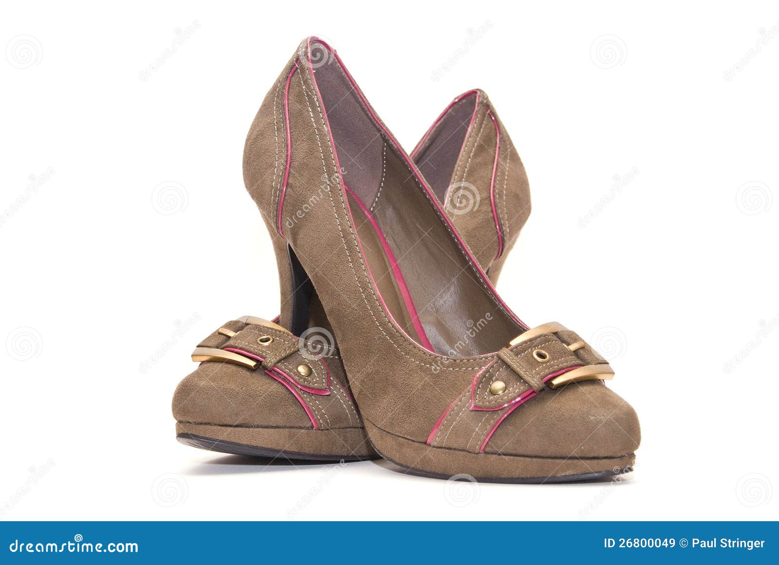 Brown High Heels stock image. Image of heel, pink, elegance - 26800049