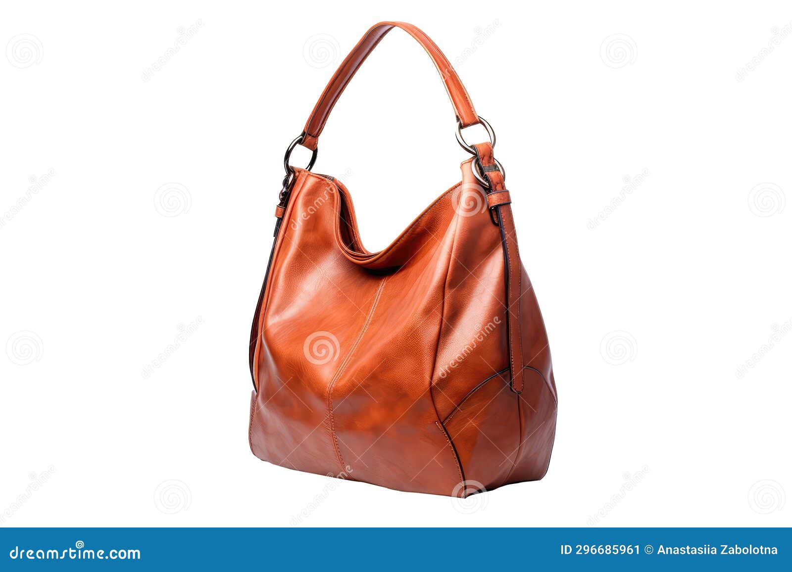Brown Hobo Bag On Transparent Background Stock Photography ...