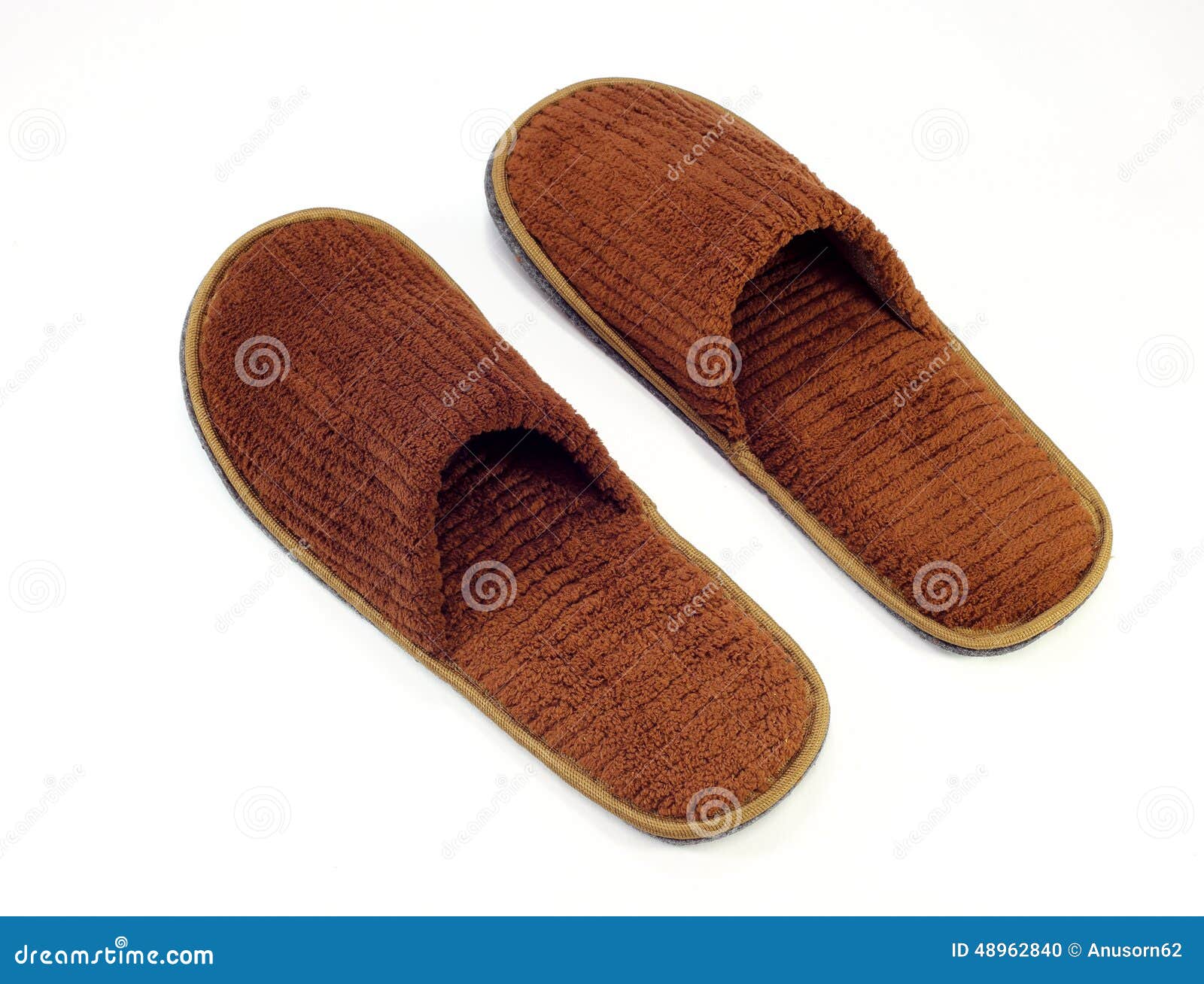 Brown home slippers stock photo. Image of comfortable - 48962840