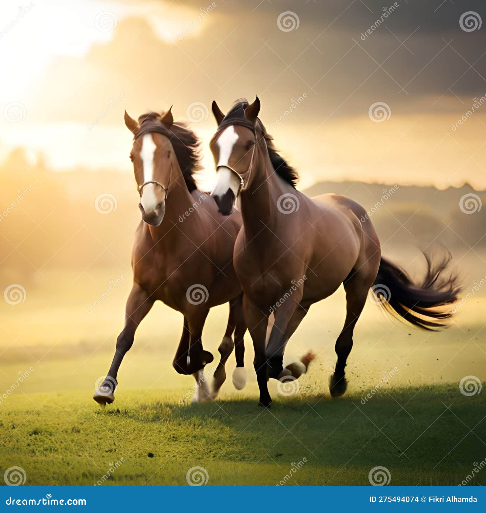 Horse Playing Drum Cartoon Vector Illustration | CartoonDealer.com ...