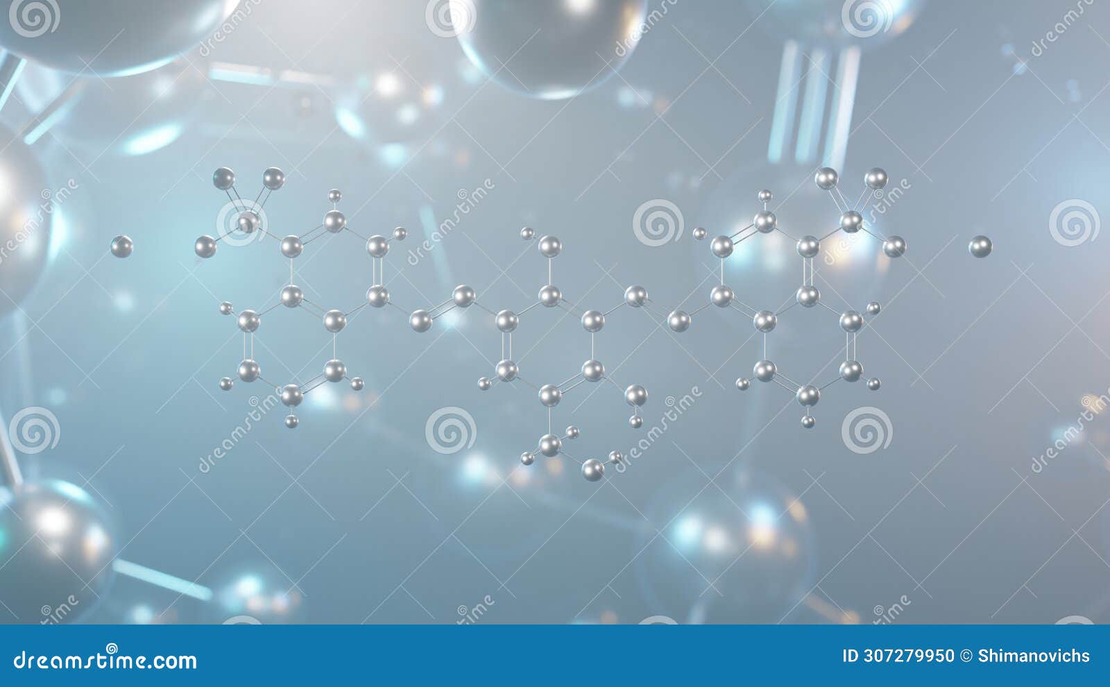 Brown Ht Molecular Structure, 3d Model Molecule, Chocolate Brown Ht ...