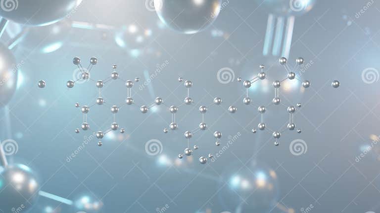 Brown Ht Molecular Structure, 3d Model Molecule, Chocolate Brown Ht ...