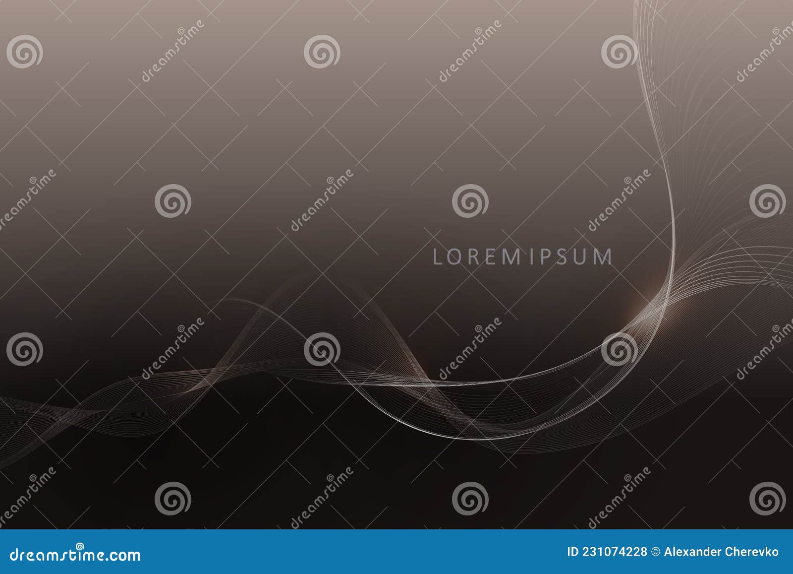 Brown Illustration, Abstract Light Minimal Wave Patterns with Subtle ...