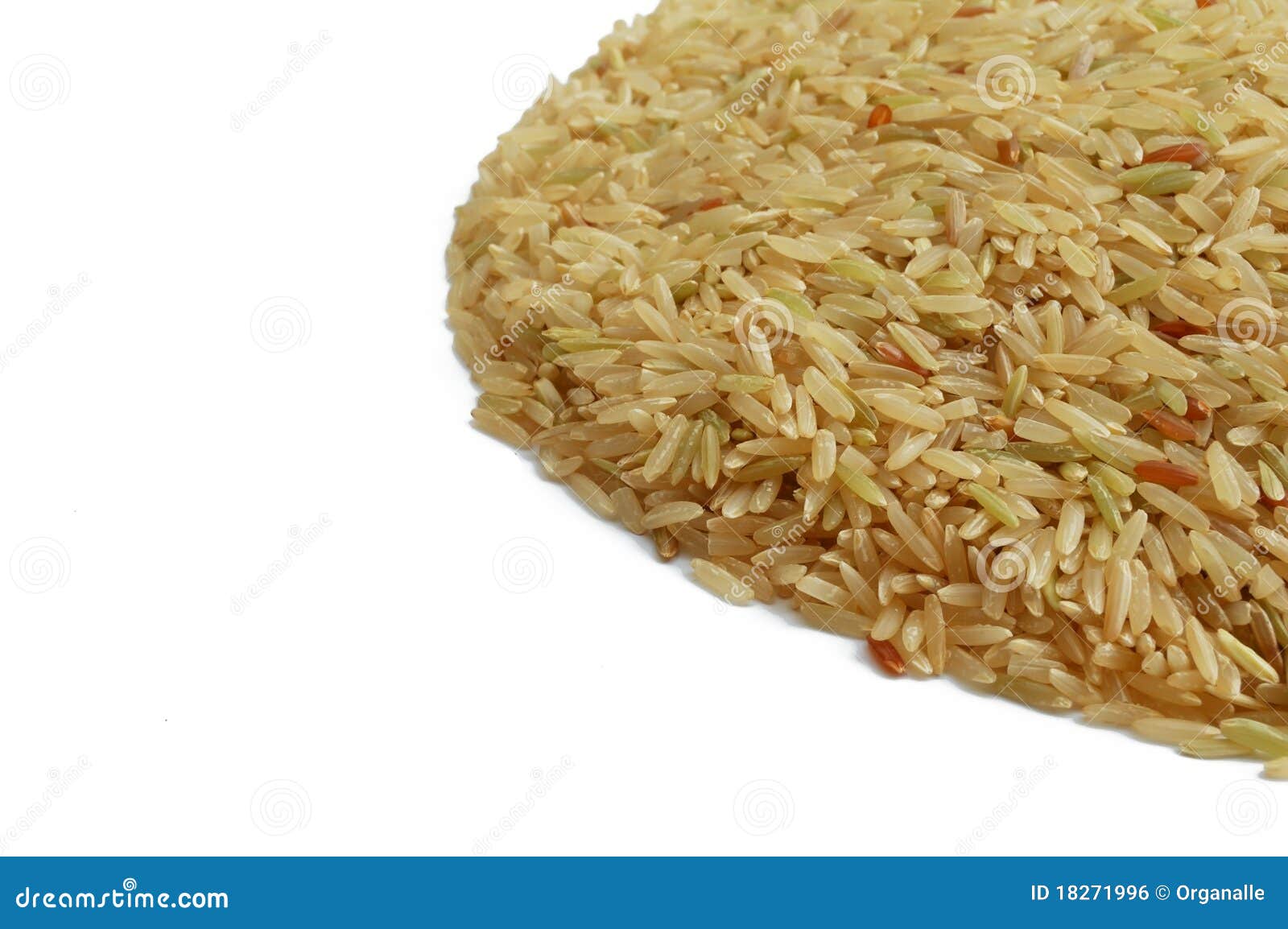 Brown Indica Rice, Side View Stock Photo - Image of background, closeup ...