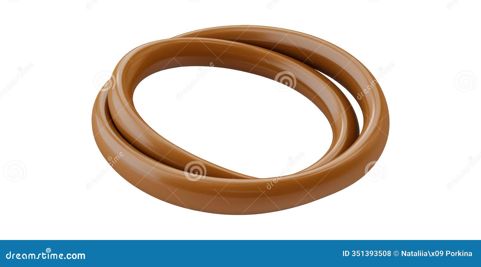 Brown Intertwined Loop Isolated on Transparent Background Stock ...
