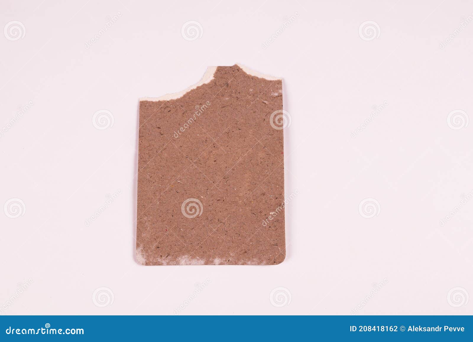 Brown Jagged Rectangle Top View Stock Photo - Image of casual, object ...