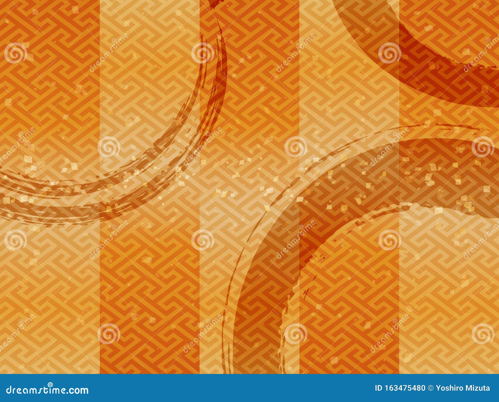 Brown Japanese Pattern Background Image Stock Vector - Illustration of ...