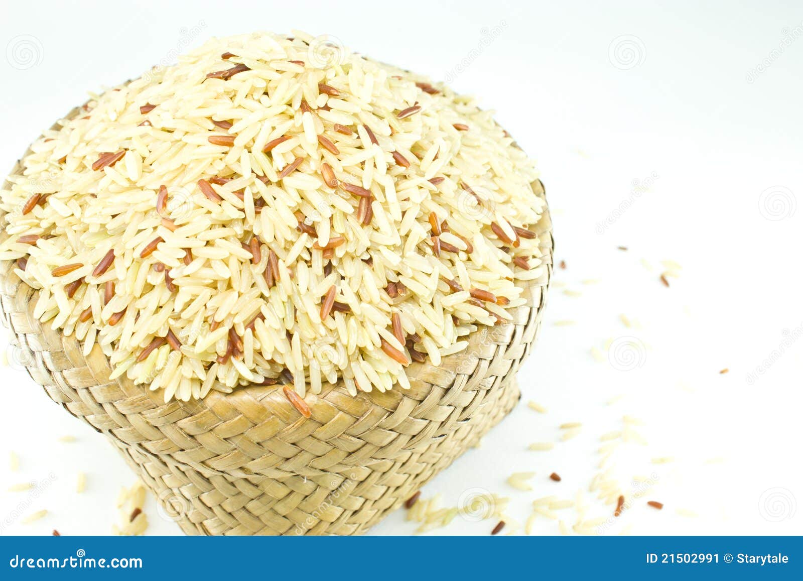 Red Rice On Jute Background Royalty-Free Stock Photo | CartoonDealer ...