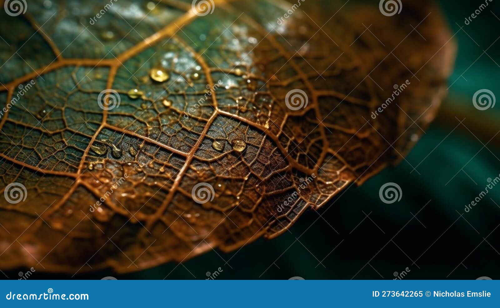 Brown Leaf Close Up Background for Graphic Design or PowerPoint ...