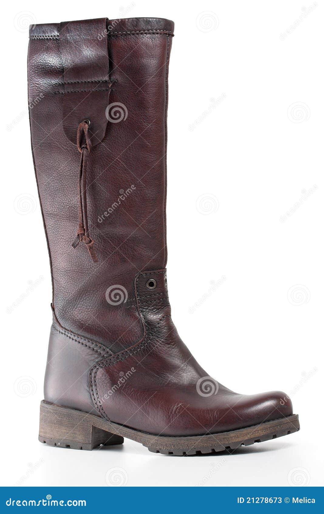 Brown leather boot stock image. Image of details, fashionable - 21278673