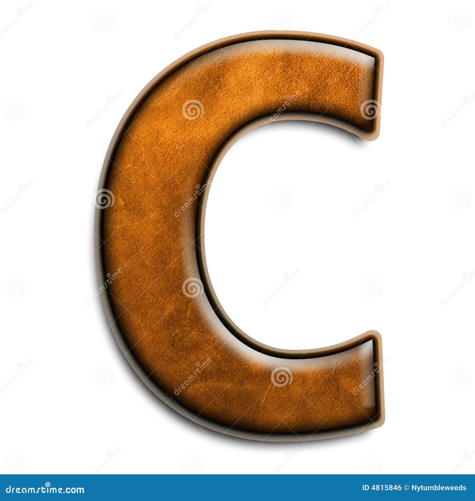 Brown leather C stock illustration. Illustration of letter - 4815846