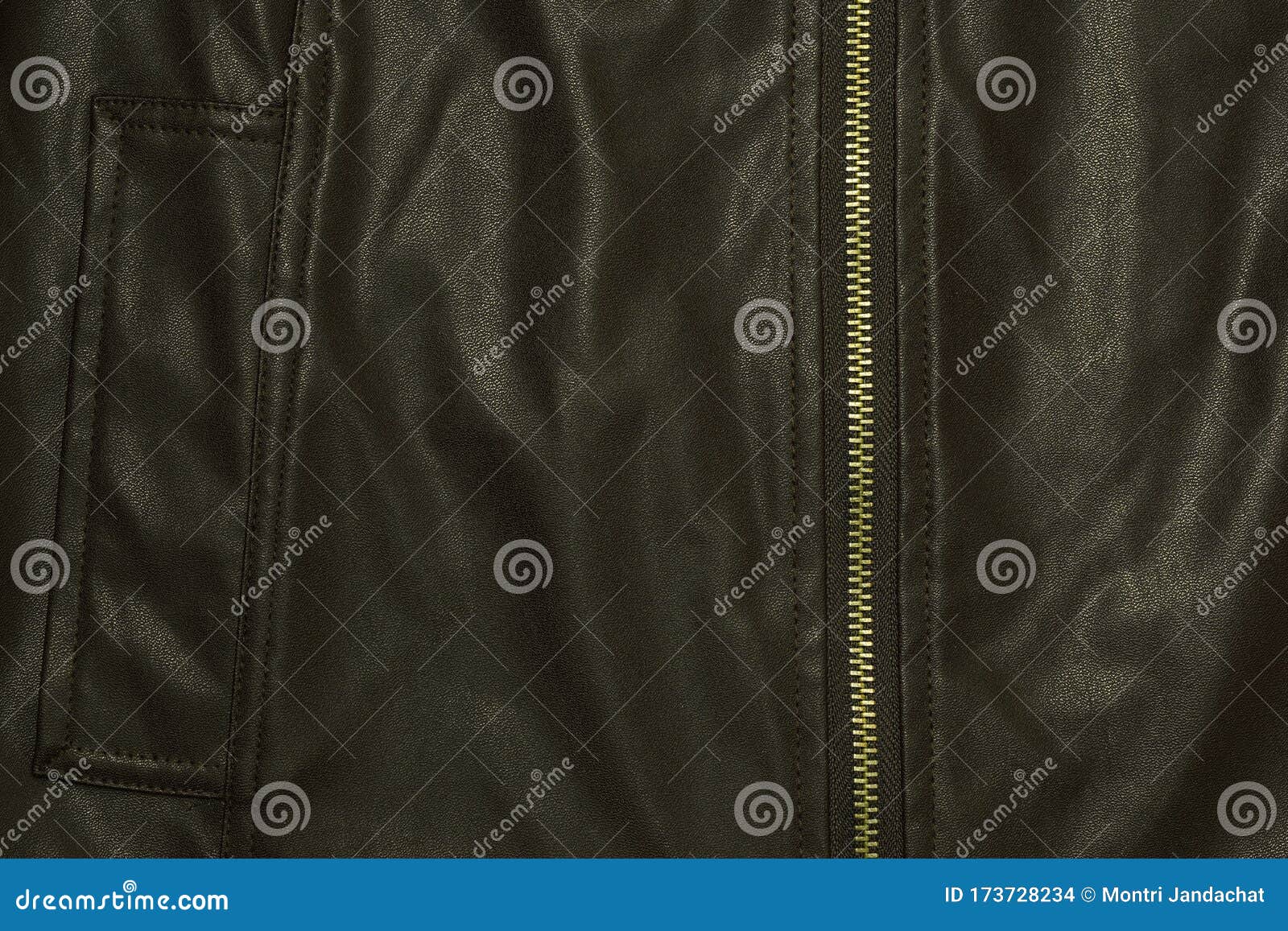 Brown Leather Jacket and Seam Pattern Stock Photo - Image of dark ...