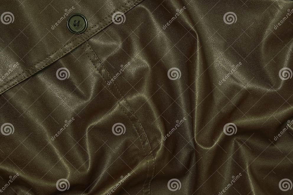 Brown Leather Jacket and Seam Pattern Stock Photo - Image of close ...