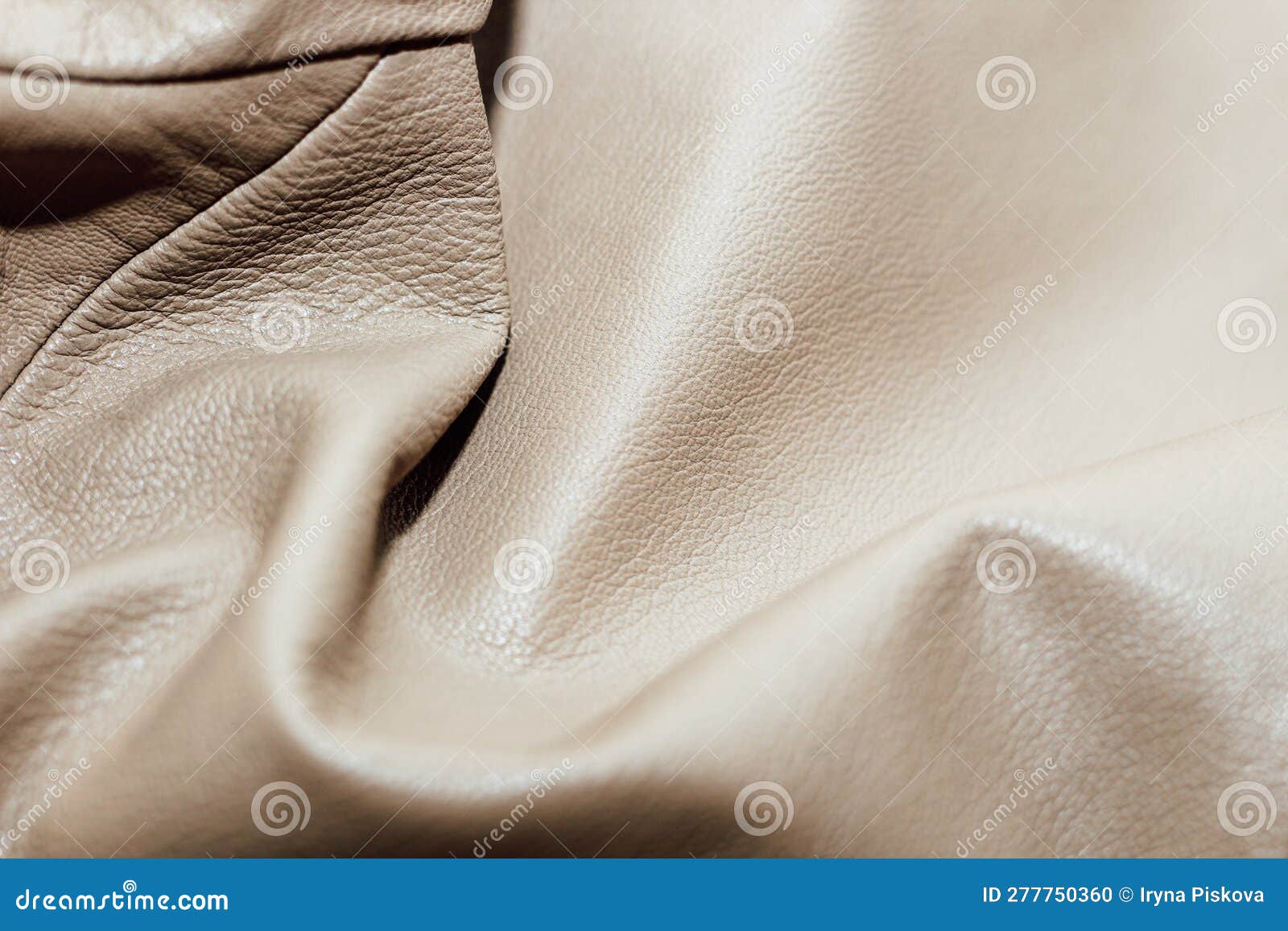 Brown Leather Jacket Texture, Genuine Soft Leather. Stock Photo - Image ...