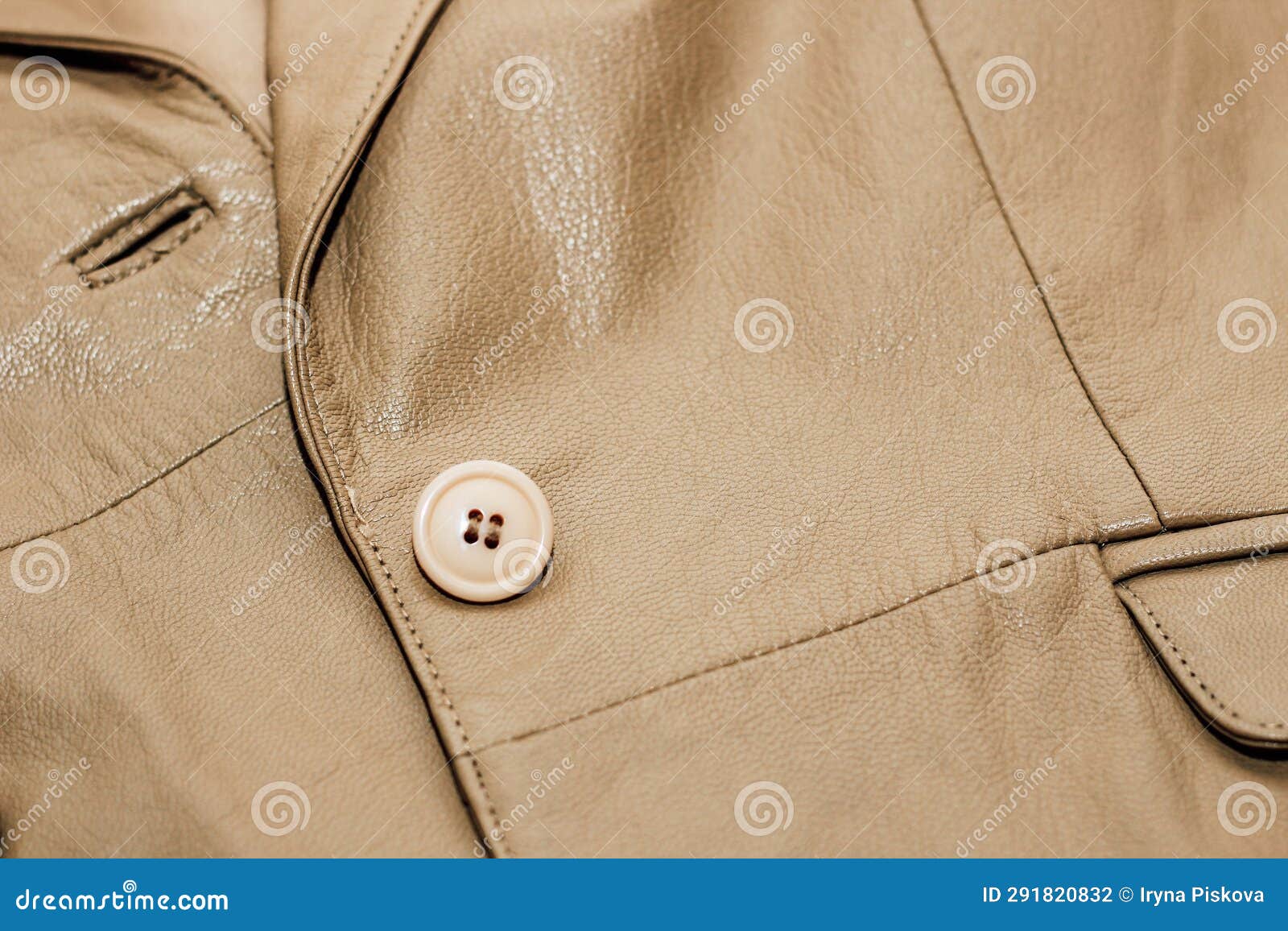 Brown Leather Jacket Texture, Genuine Soft Leather. Stock Photo - Image ...