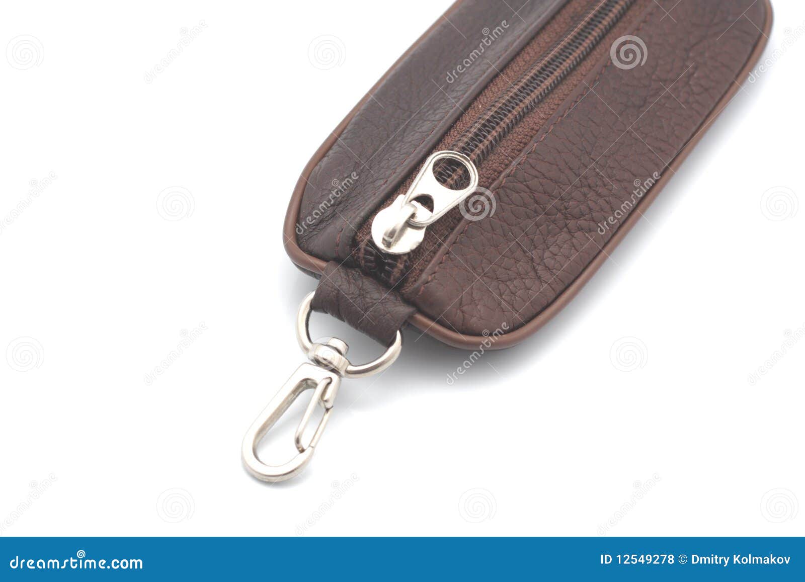 Brown Leather Purse for Keys Stock Photo - Image of financial, business ...