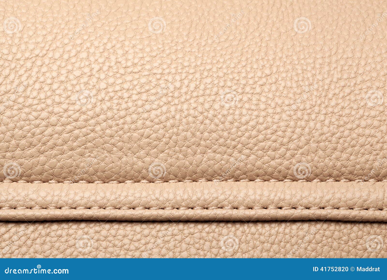 Brown leather with seam. stock photo. Image of luxury - 41752820