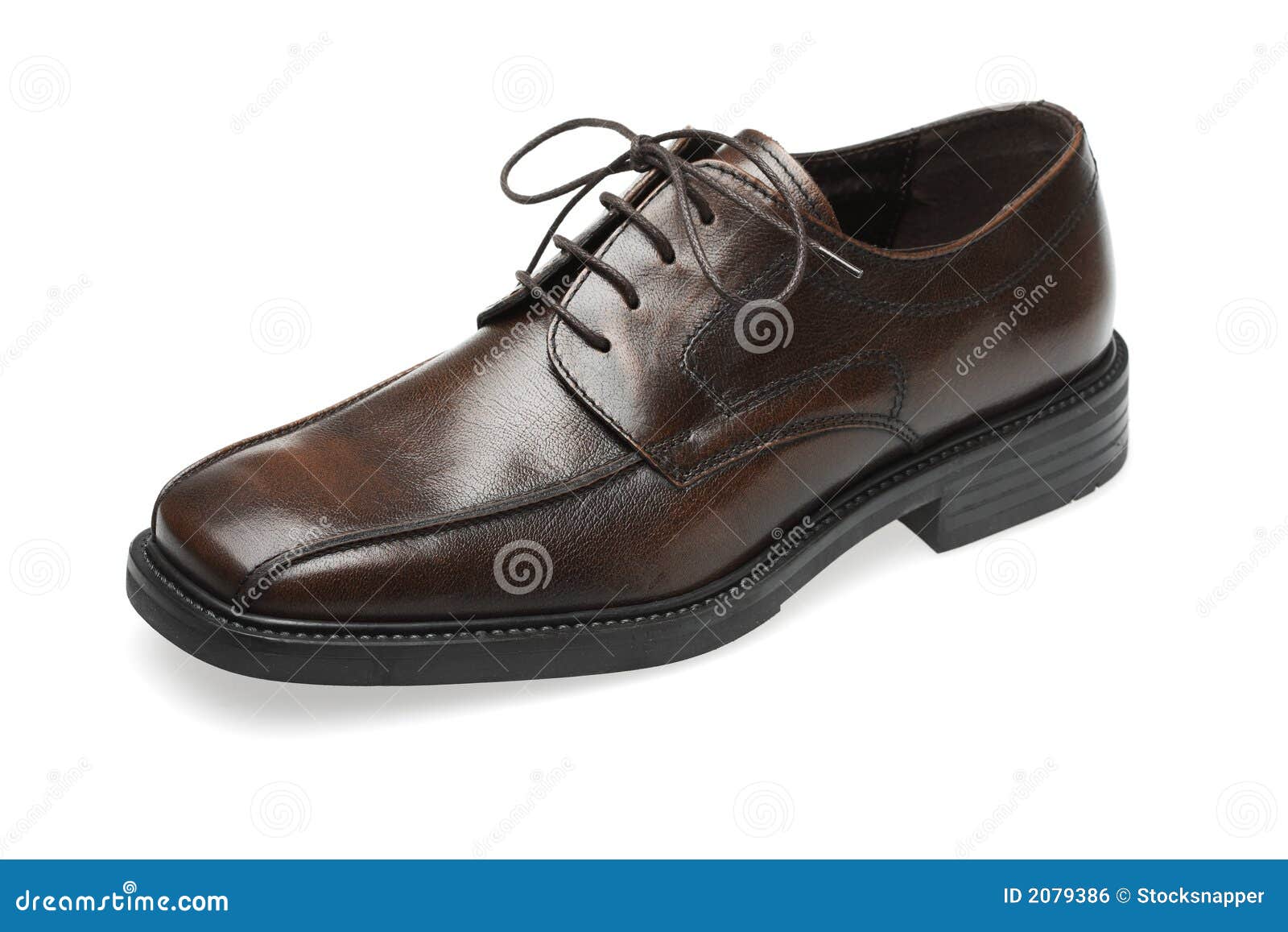 Brown Leather Shoe stock photo. Image of isolated, shoe - 2079386