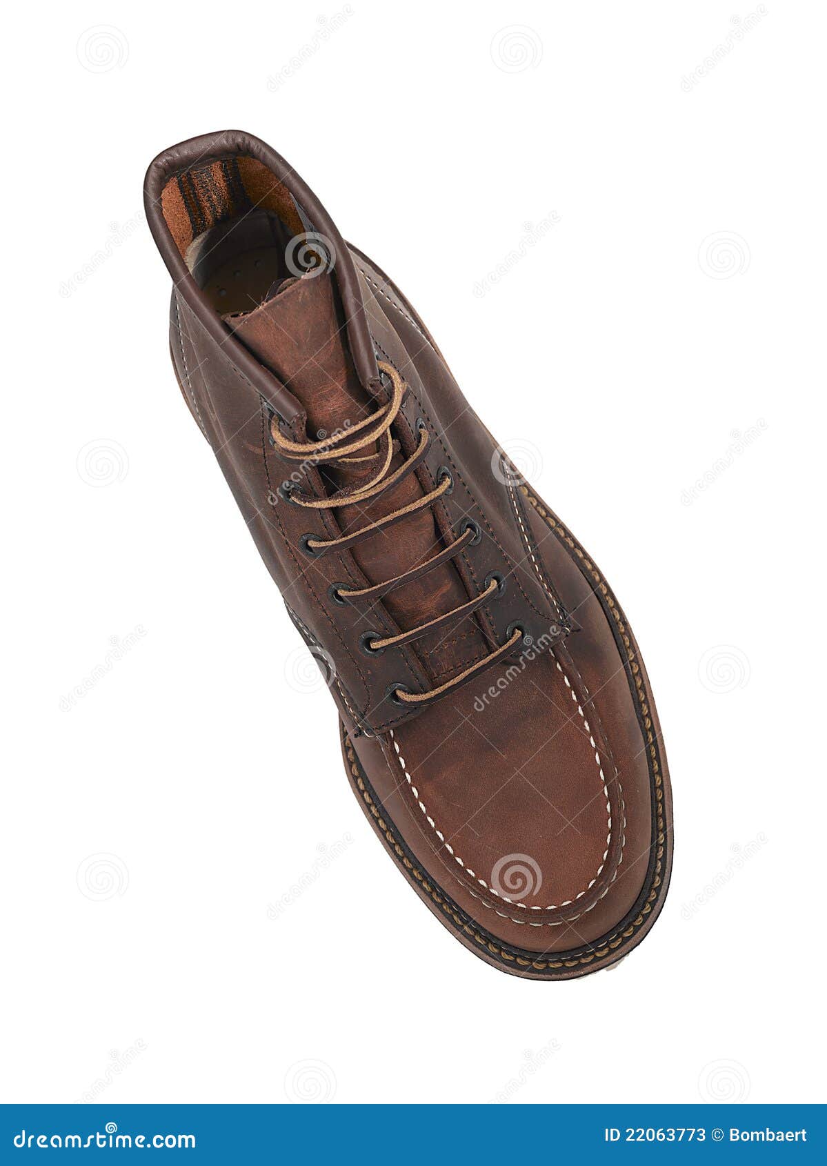 Brown Leather Shoe from Above Stock Image - Image of business, design ...
