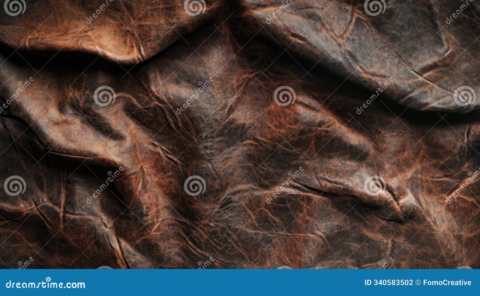 Brown Leather Texture with Wrinkles and Folds Stock Illustration ...