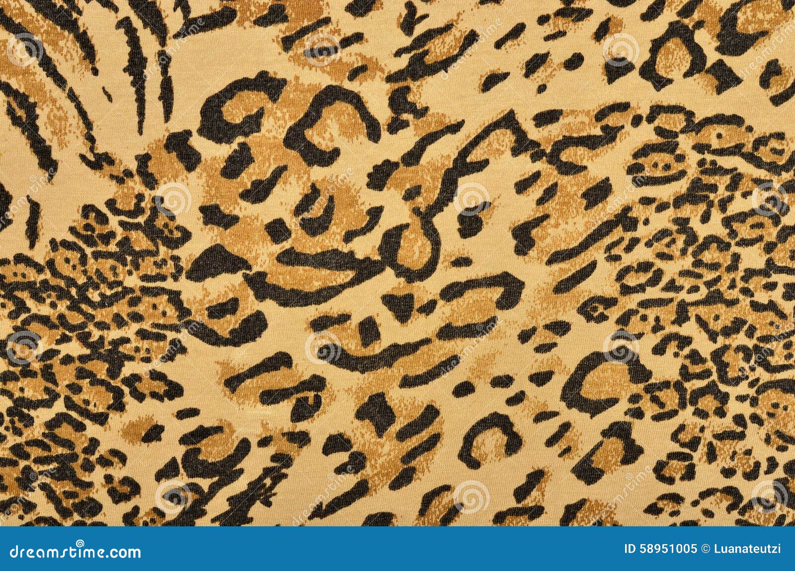 Brown leopard fur pattern. stock illustration. Illustration of cotton ...