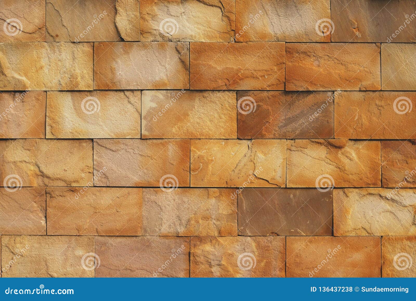 Brown Limestone Brick Wall Texture Background Stock Photo - Image of ...