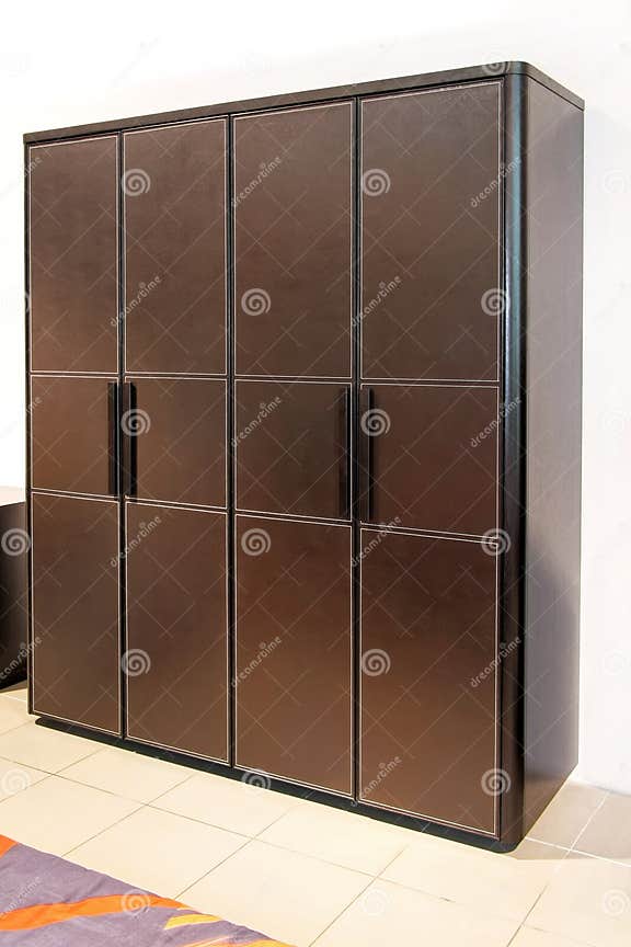 Brown locker stock photo. Image of interior, closet, bedroom - 8168466