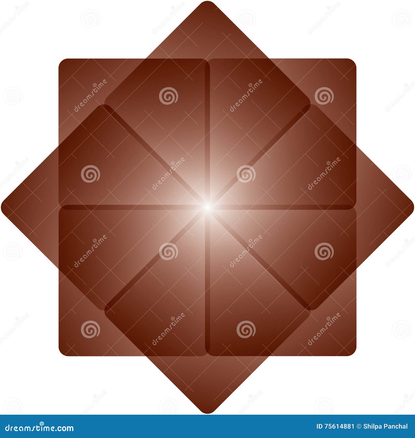 Brown Logo Design Vector Isolate Object Pattern Stock Illustration ...