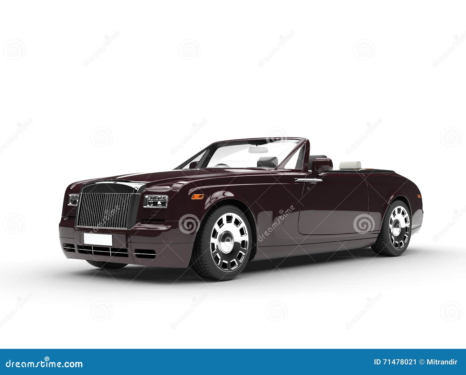 Brown Luxury Car - Studio Shot Stock Illustration - Illustration of ...
