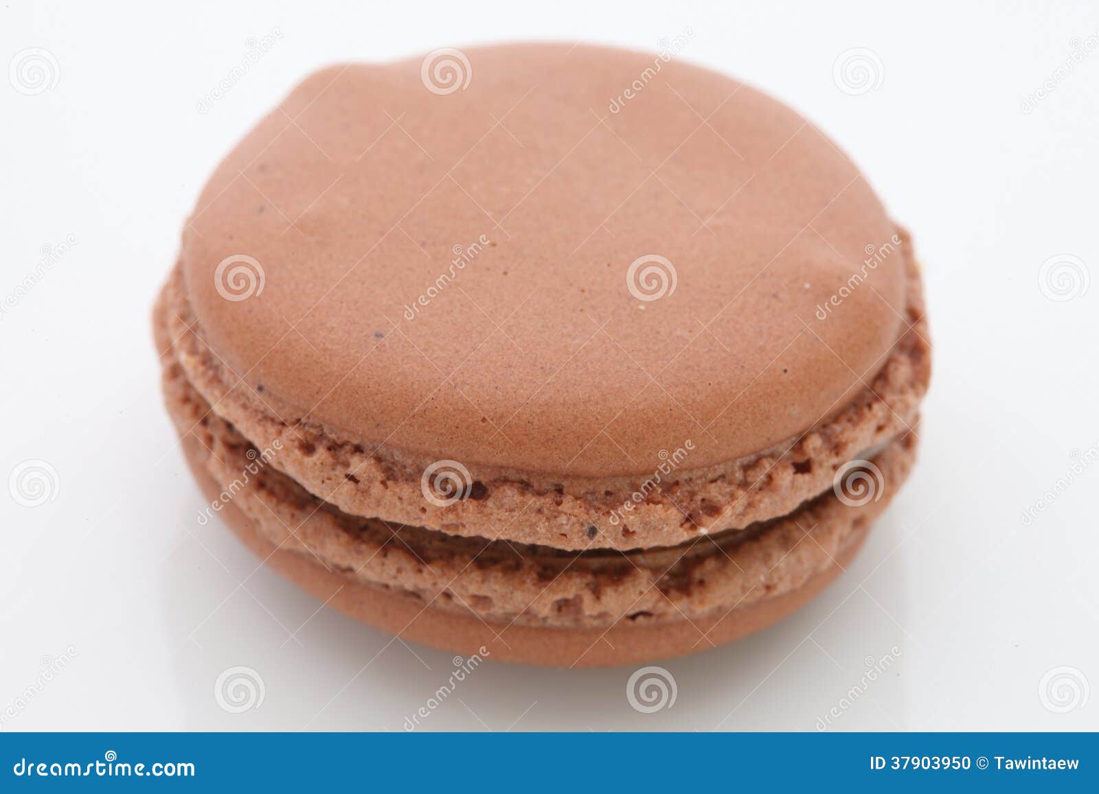 Brown Macaroon on White Background Stock Photo - Image of strawberry ...