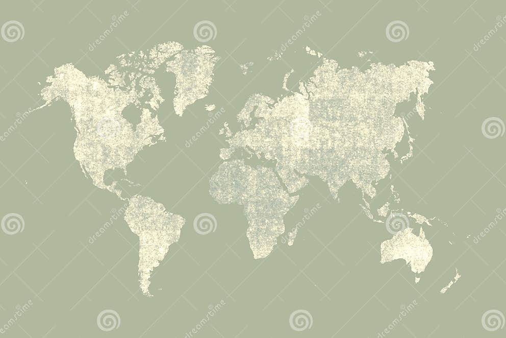 Brown map of the world stock illustration. Illustration of destination ...