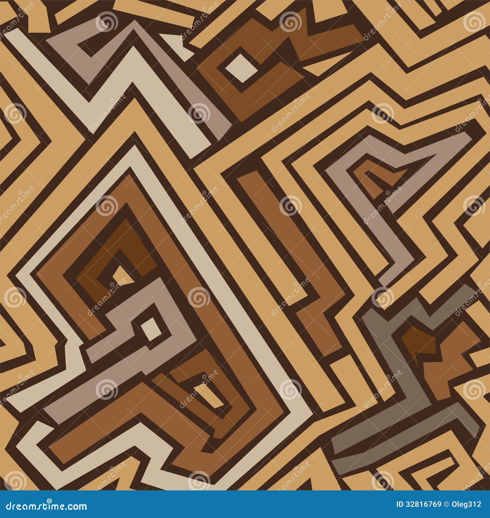 Brown Maze Seamless Pattern Stock Illustration - Illustration of fabric ... Brown Maze Seamless Pattern Stock Illustration - Illustration of fabric ...