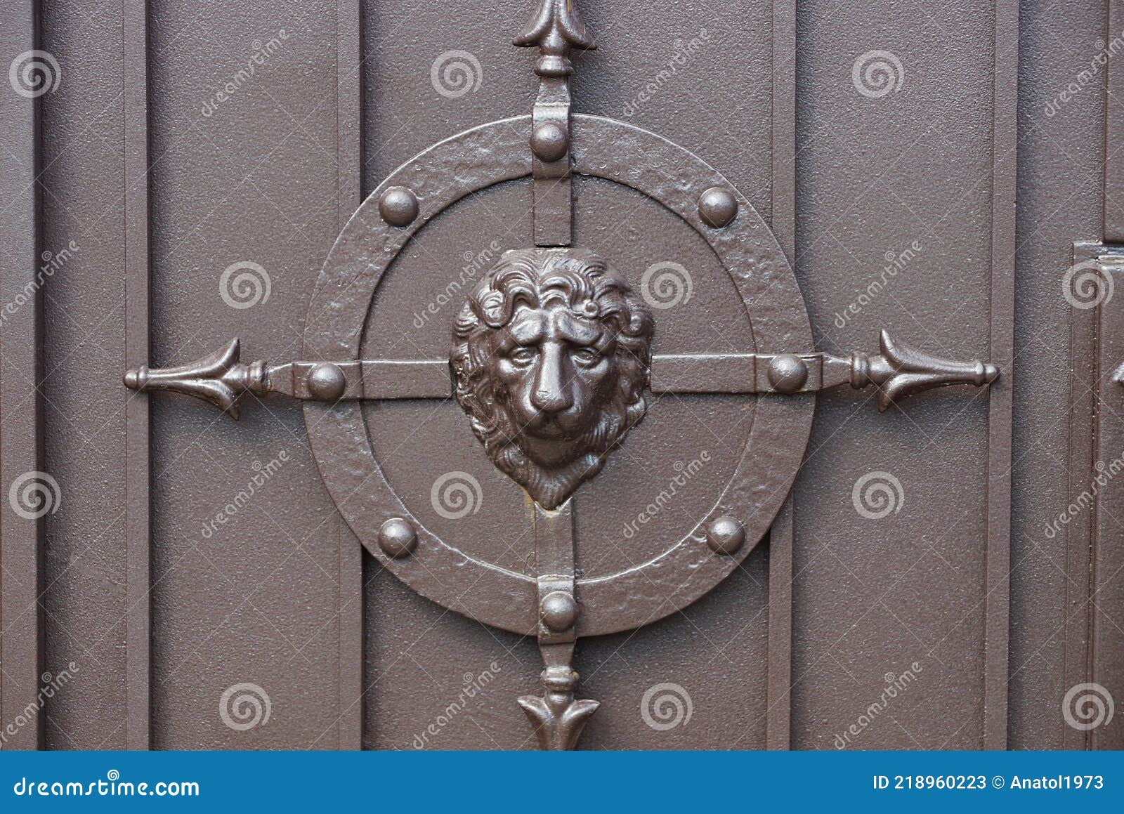 Brown Metal Texture from Wall with Wrought Iron Pattern Stock Image ...