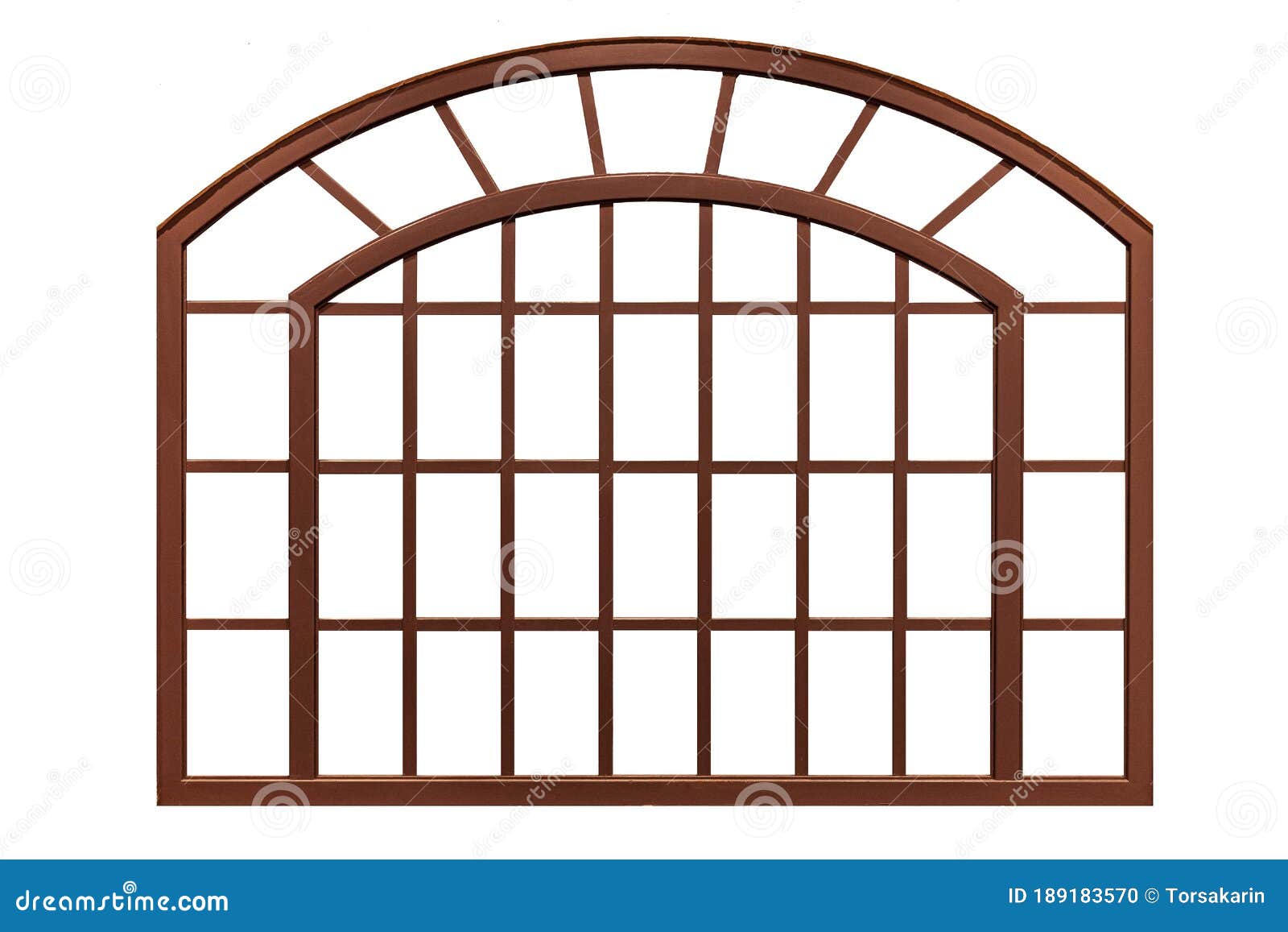 Brown metal window frame stock photo. Image of exterior - 189183570