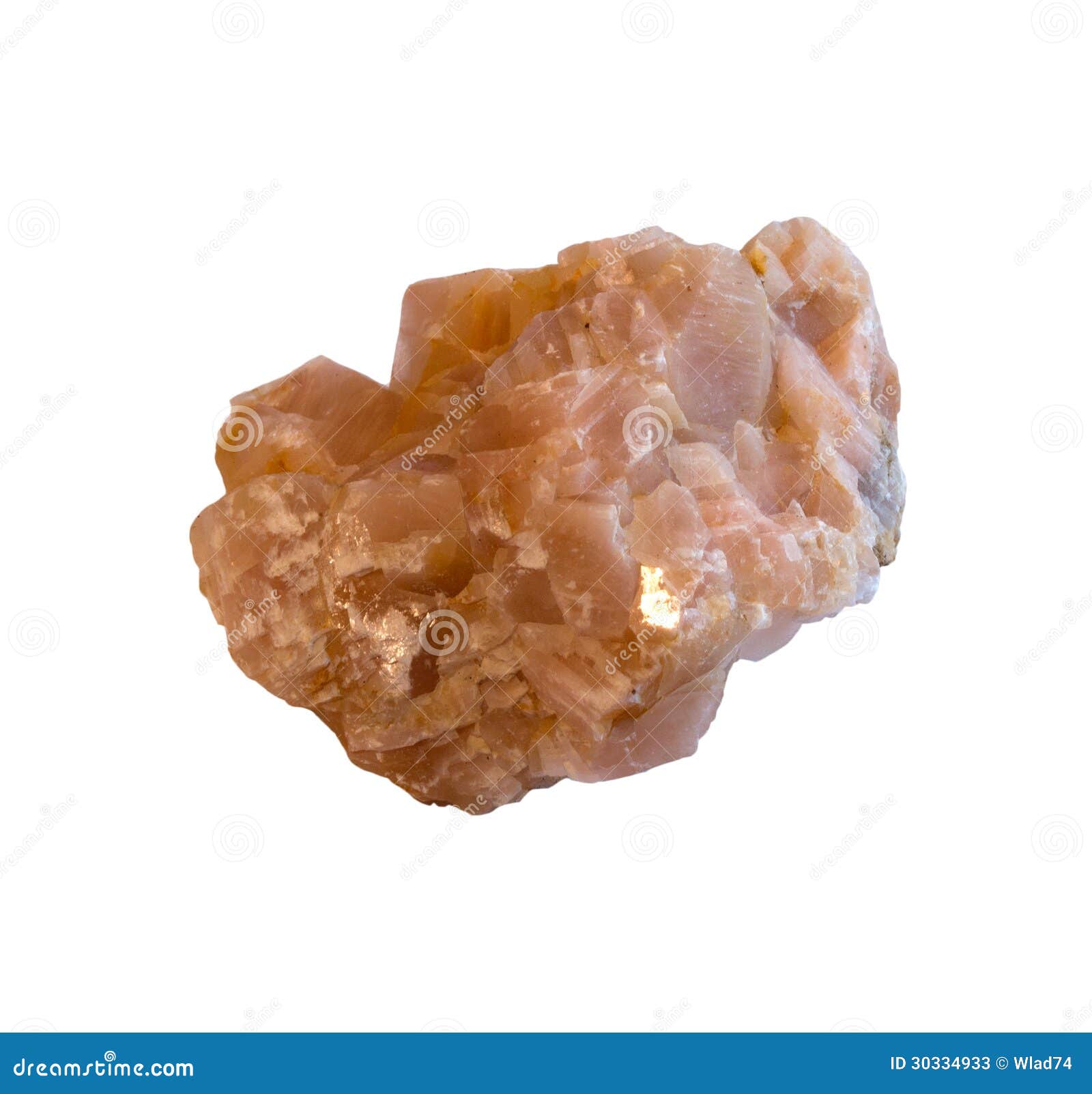 Brown Mineral on a White Background Stock Image - Image of rough ...