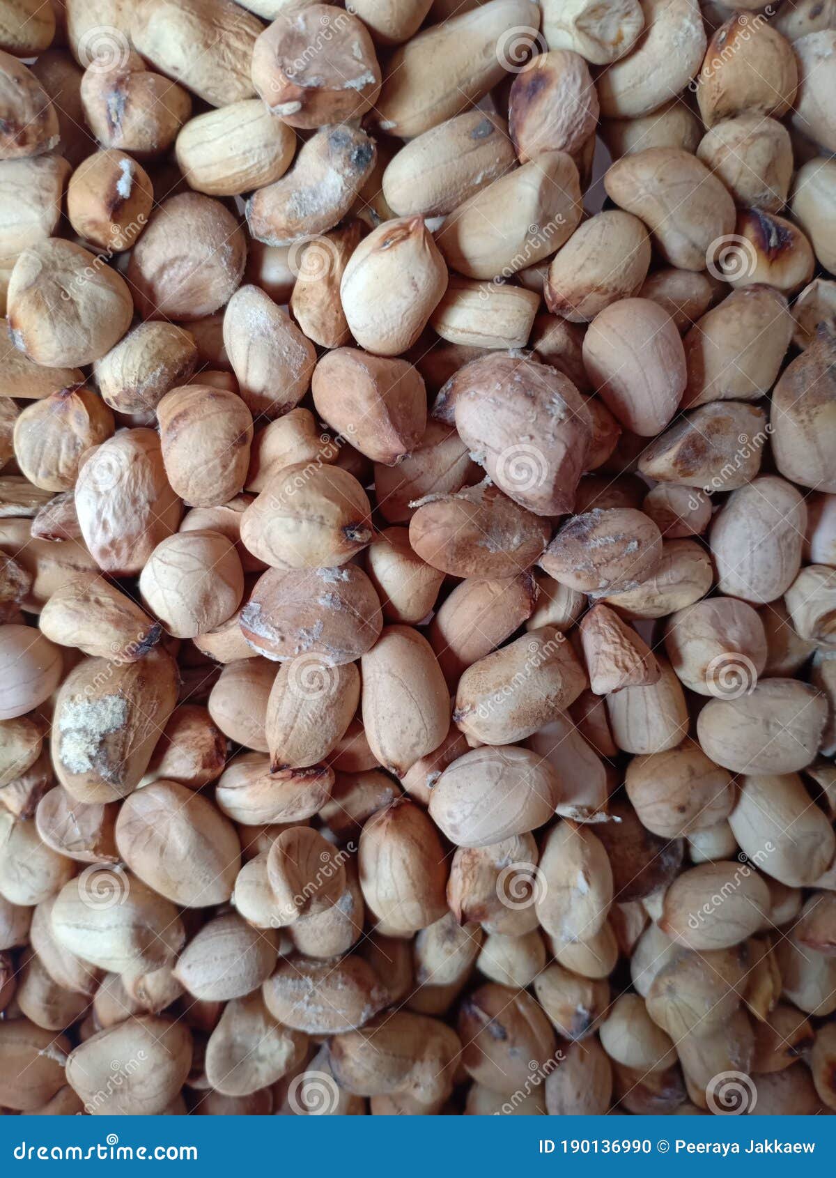 Brown Molded Peanuts in Background Stock Photo - Image of grains ...