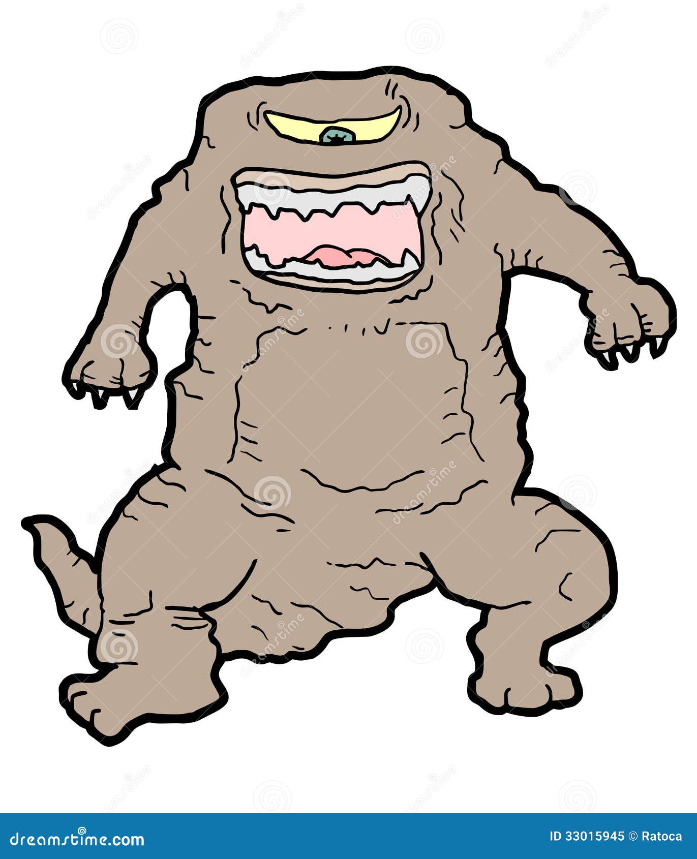 Brown Monster Royalty Free Stock Photo - Image: 33015945