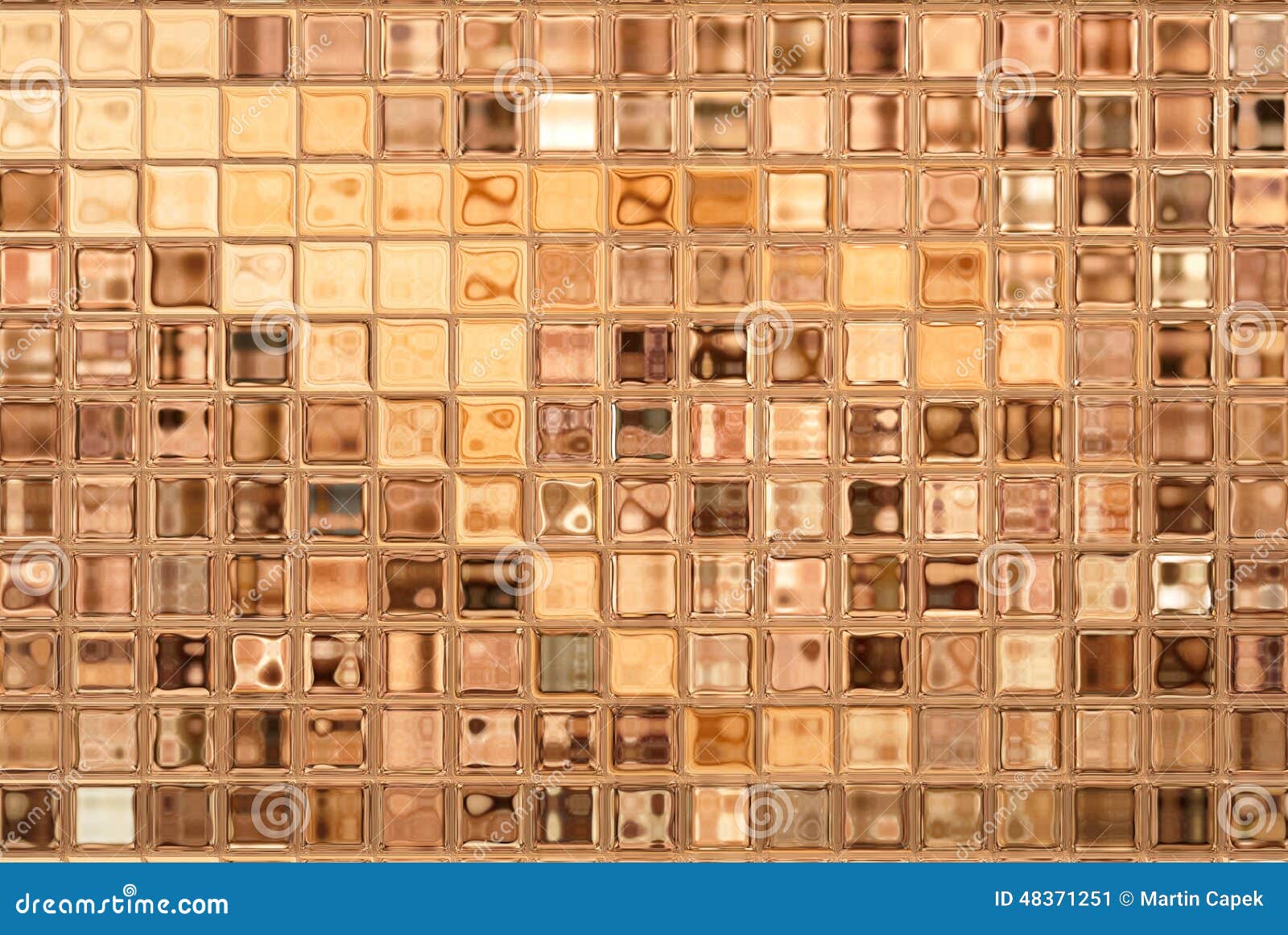 Brown mosaic stock illustration. Illustration of tile - 48371251