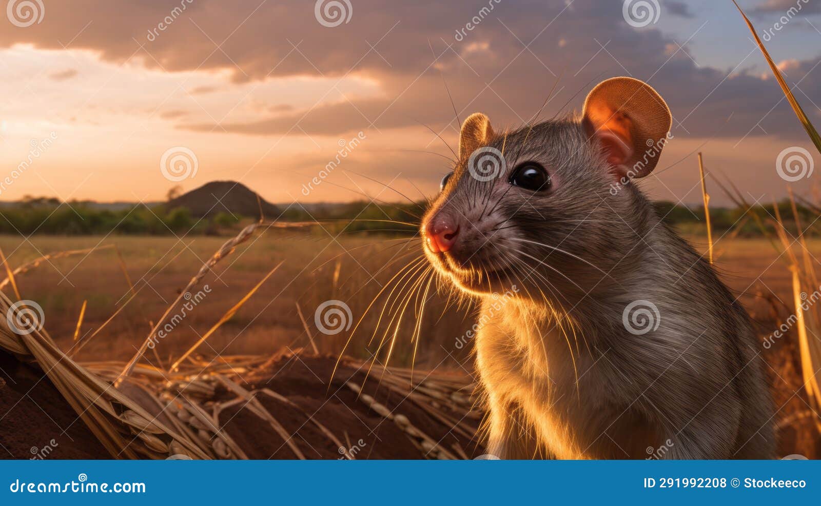 Rat in Madagascar: Hyper-realistic Photo with Softbox Lighting Stock ...